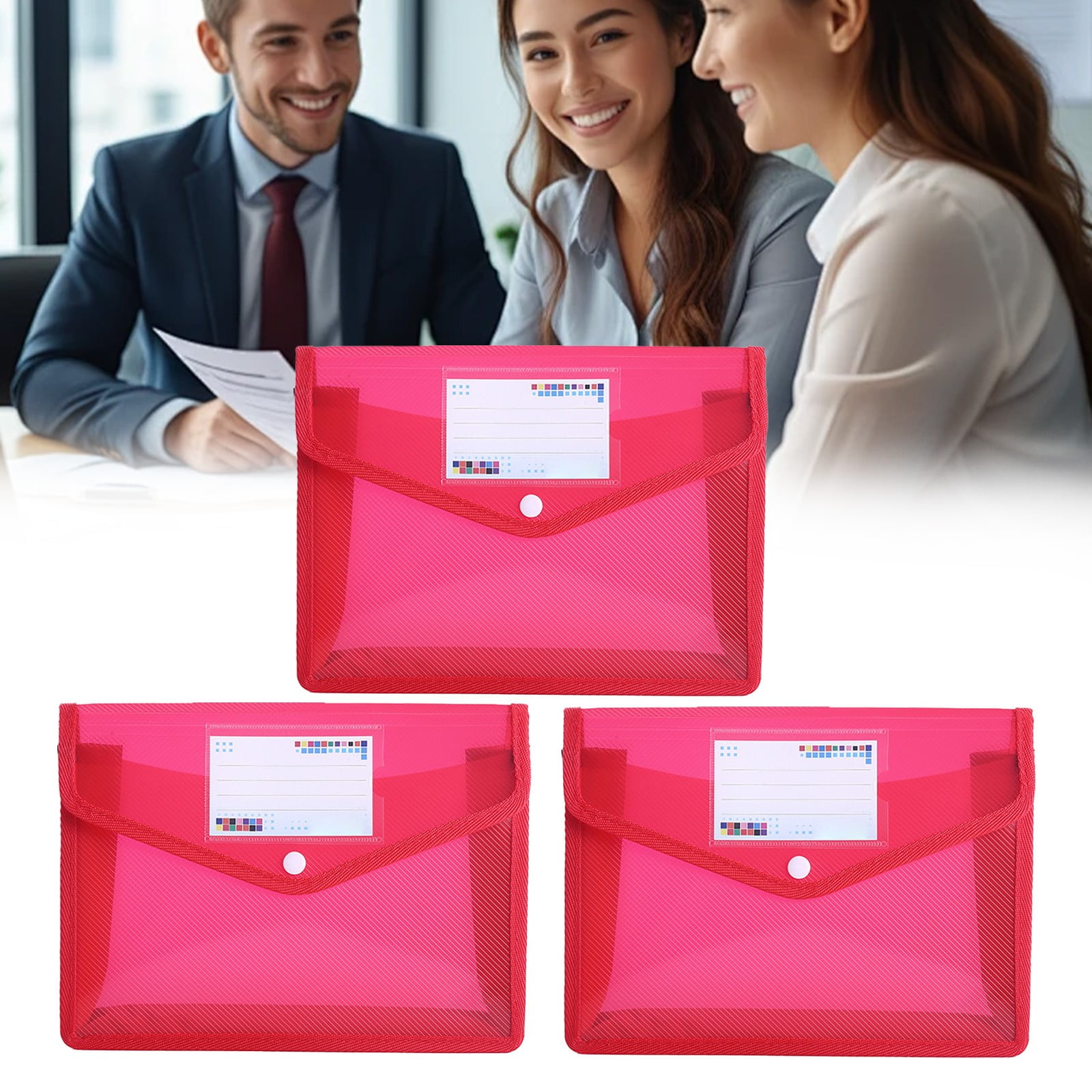 Tuplbcv Plastic File Folders A4 Size 3 Pcs Expandable Document Folder ...