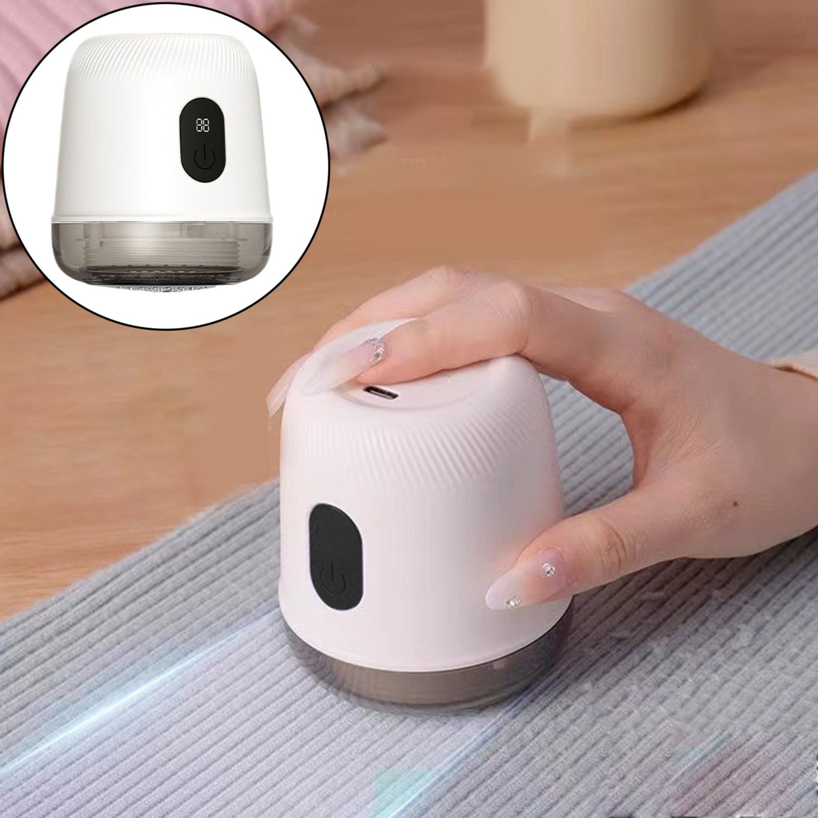 Tuplbcv Portable Cordless Fabric Shaver Clothing Dehairing Machine 6 ...