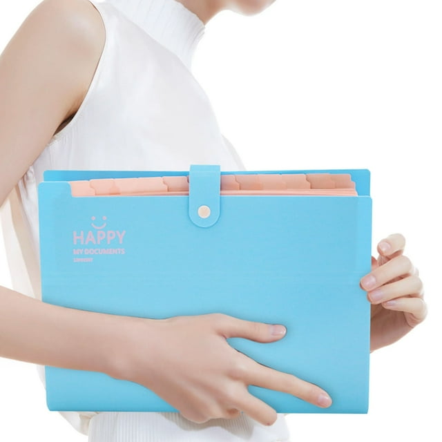 Tuplbcv SKYDUE Expanding File Organizer With 12 Pockets Accordion File Folders With Labels ...