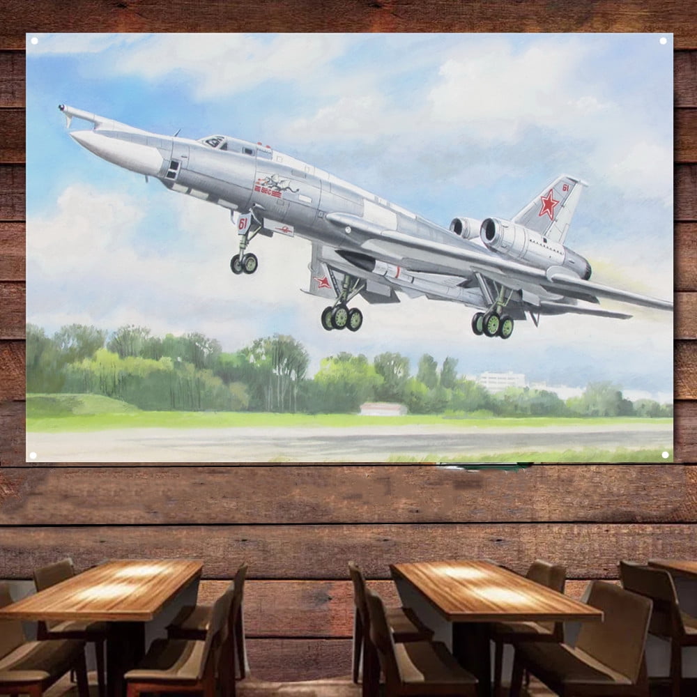 Tupolev Tu-22KD Blinder Bomber Fighter Plane Poster Wall Hanging Flag ...
