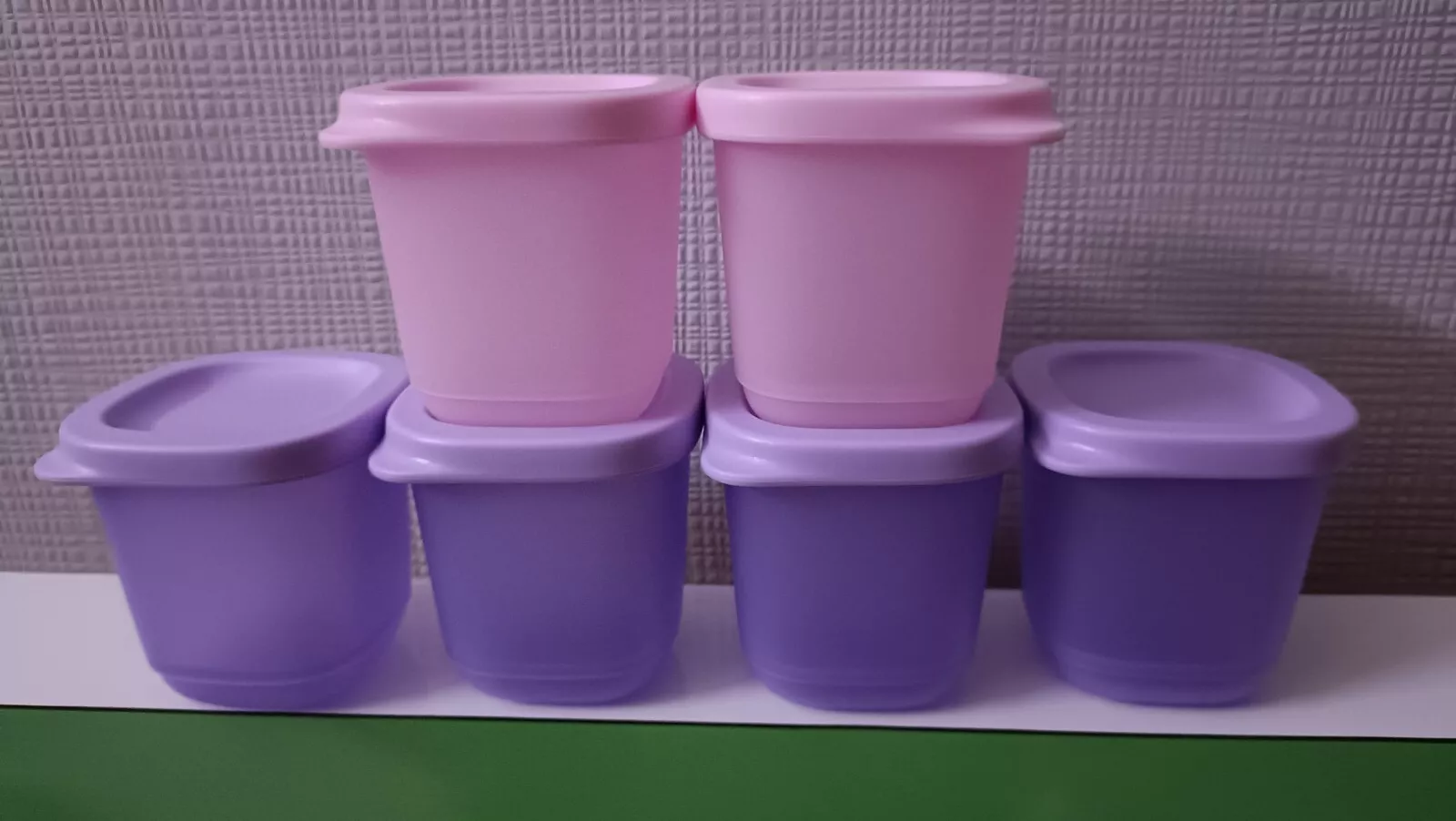 Tupperware Pack of 6 Cubix Mini Square 110 ml Food Storage Container ...