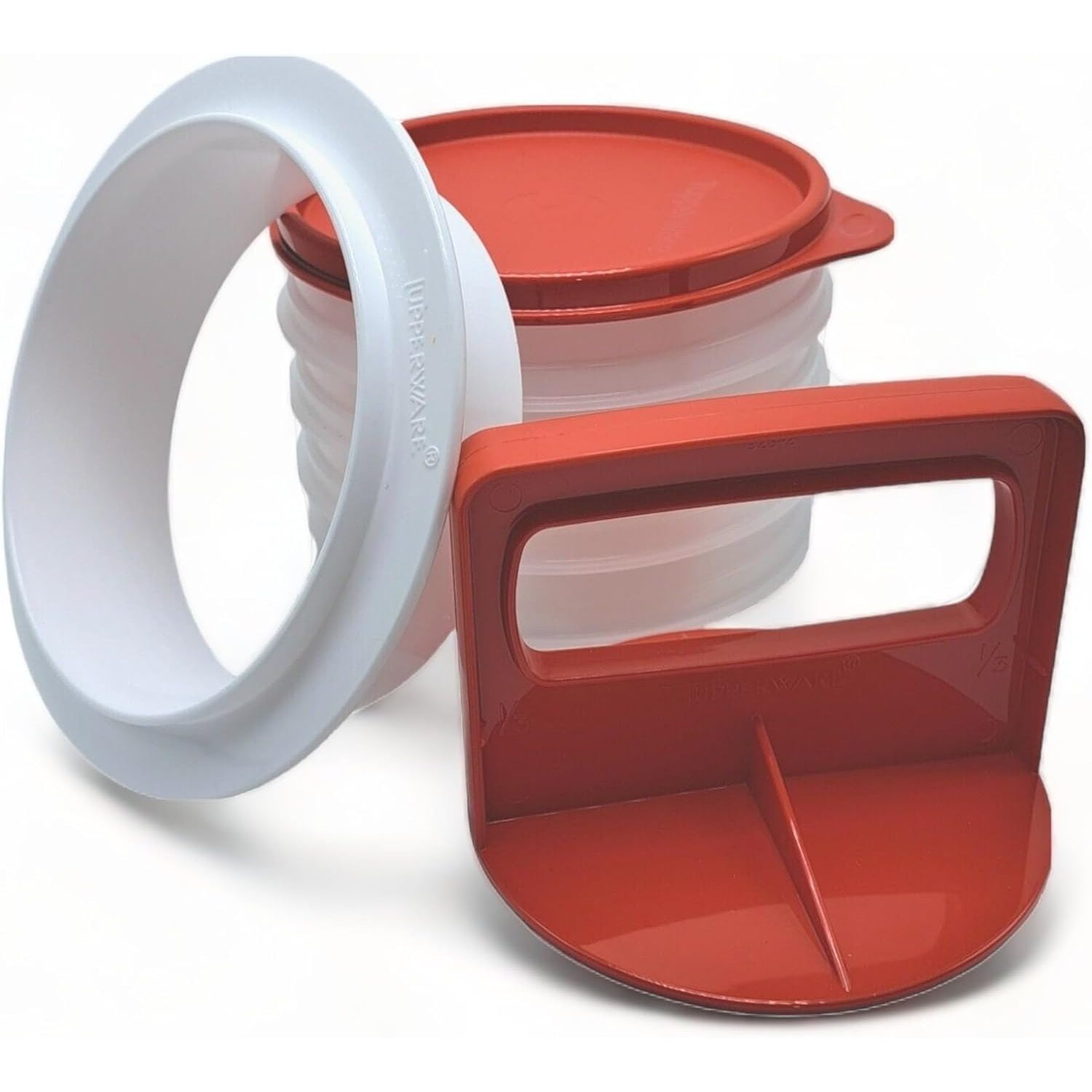 Tupperware Hamburger Press and Freezer Set in Chili Red - Walmart.com