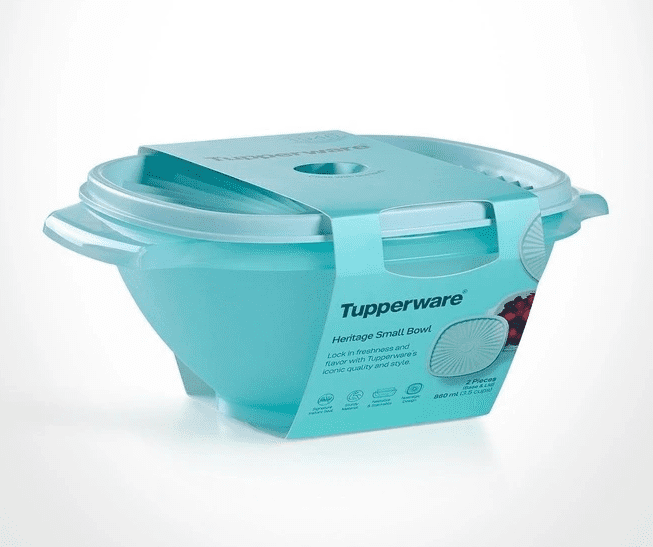Tupperware Heritage Small Bowl (3.5 Cups) 860 ml 2 pieces (Base & Lid ...