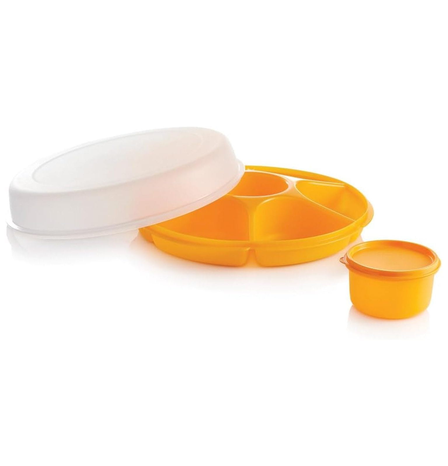 Tupperware Large Serving Center Divided Tray 13 Inches with Serving Cup in - Walmart.com