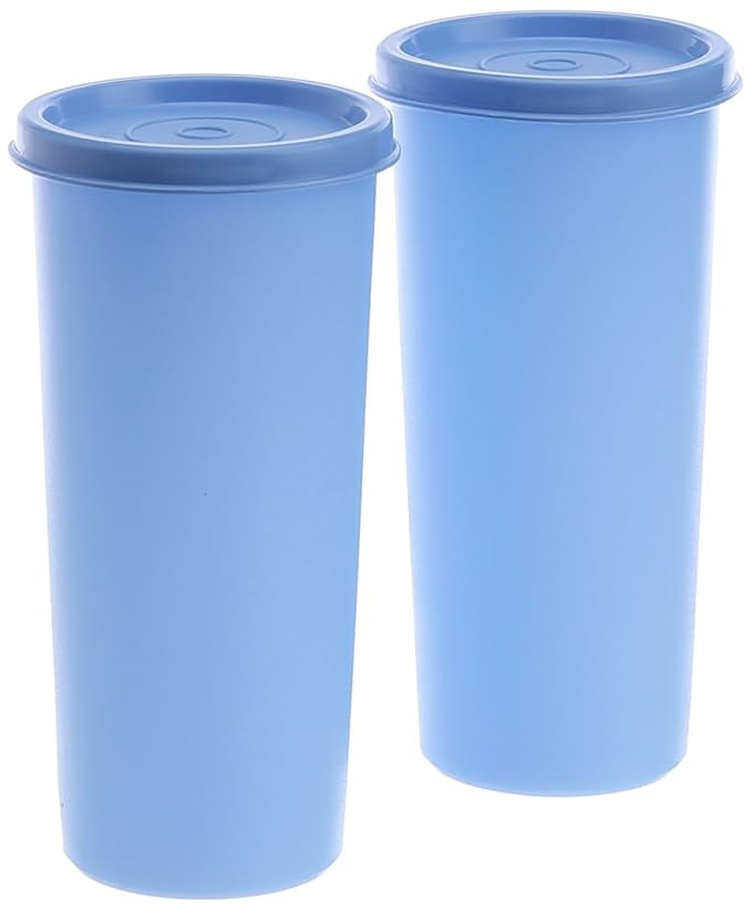 Tupperware Plastic Rainbow Tumbler Set (Colour May Vary, 340ml) - Set ...