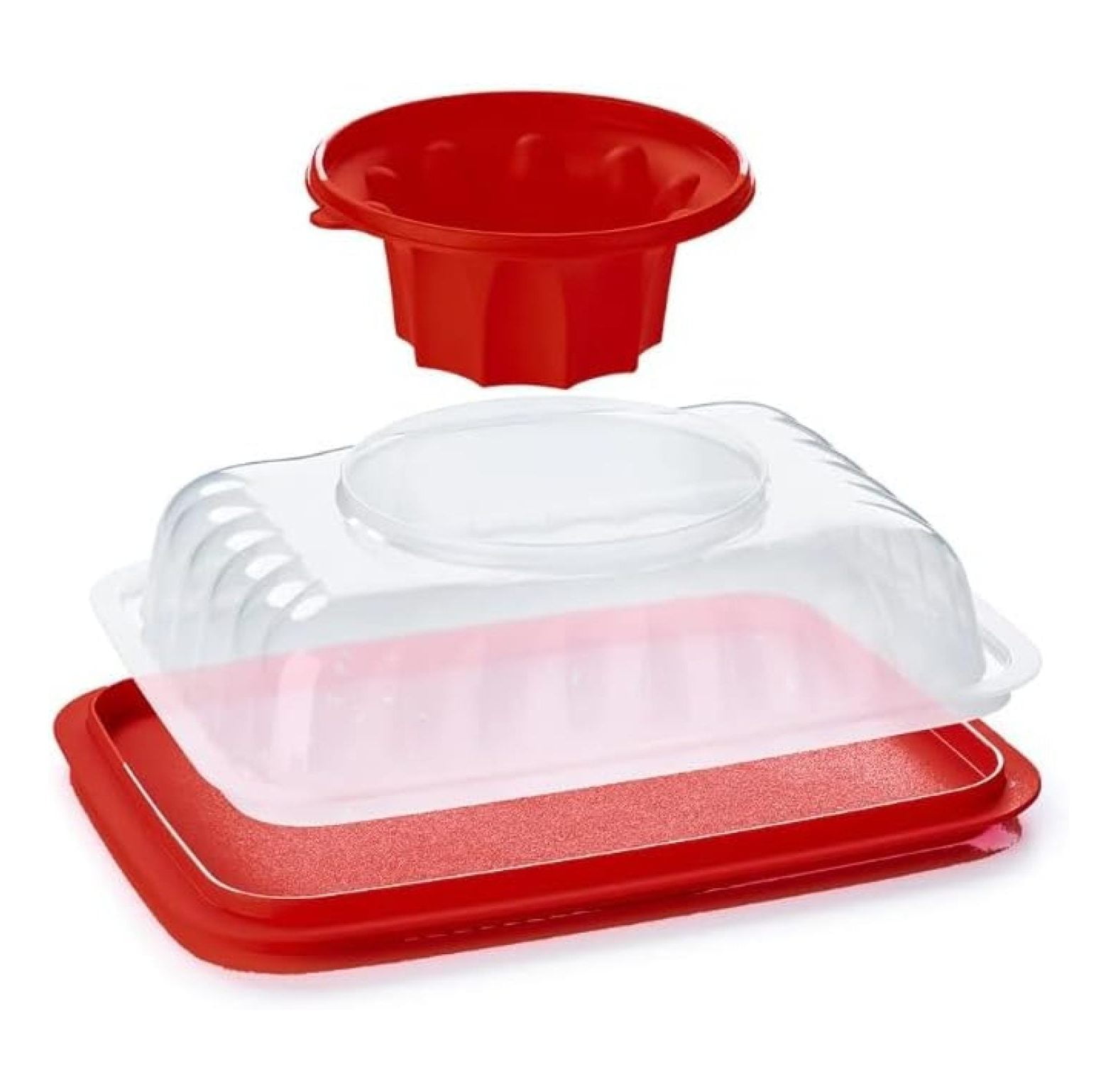 Tupperware Rectangular Jumbo Jel Ring Party Multilayer Dessert and Dip ...