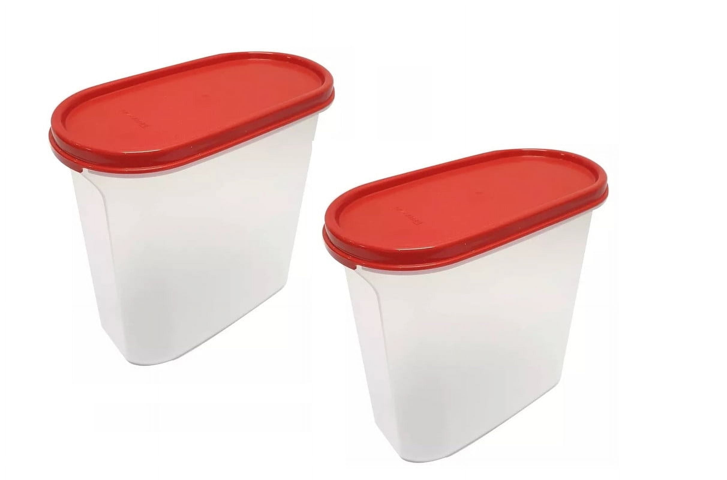 Tupperware Set of 2 Modular Mates Oval 2.3 Litre Chille Dry Storage ...