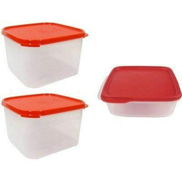 Tupperware Smart Storer #2, 2.5 litres, Set of 3, red Colour, Buy 2 GET ...