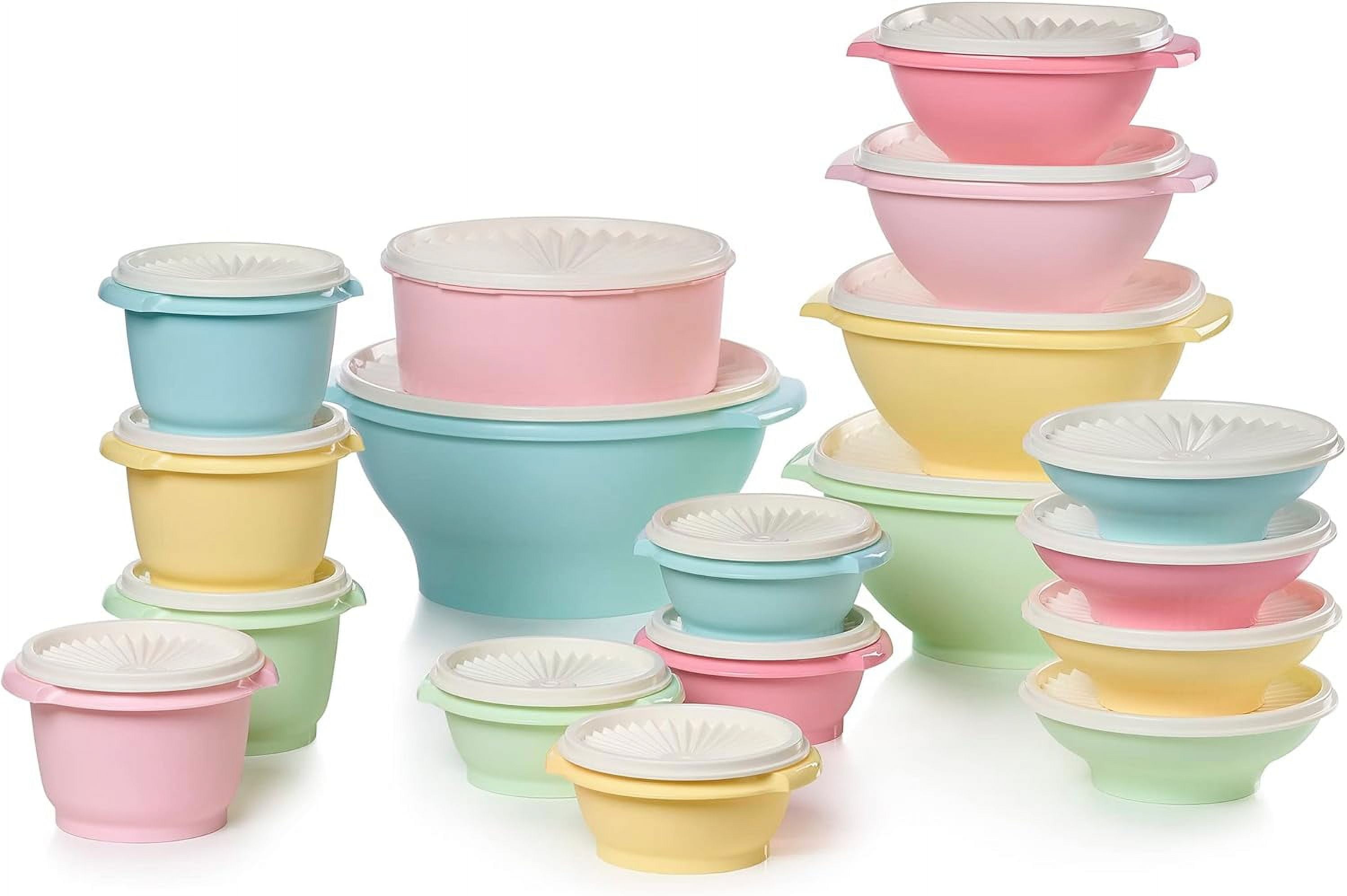 Tupperware VINTAGE COLORS Heritage 36 Piece Food Storage Container Set - Walmart.com
