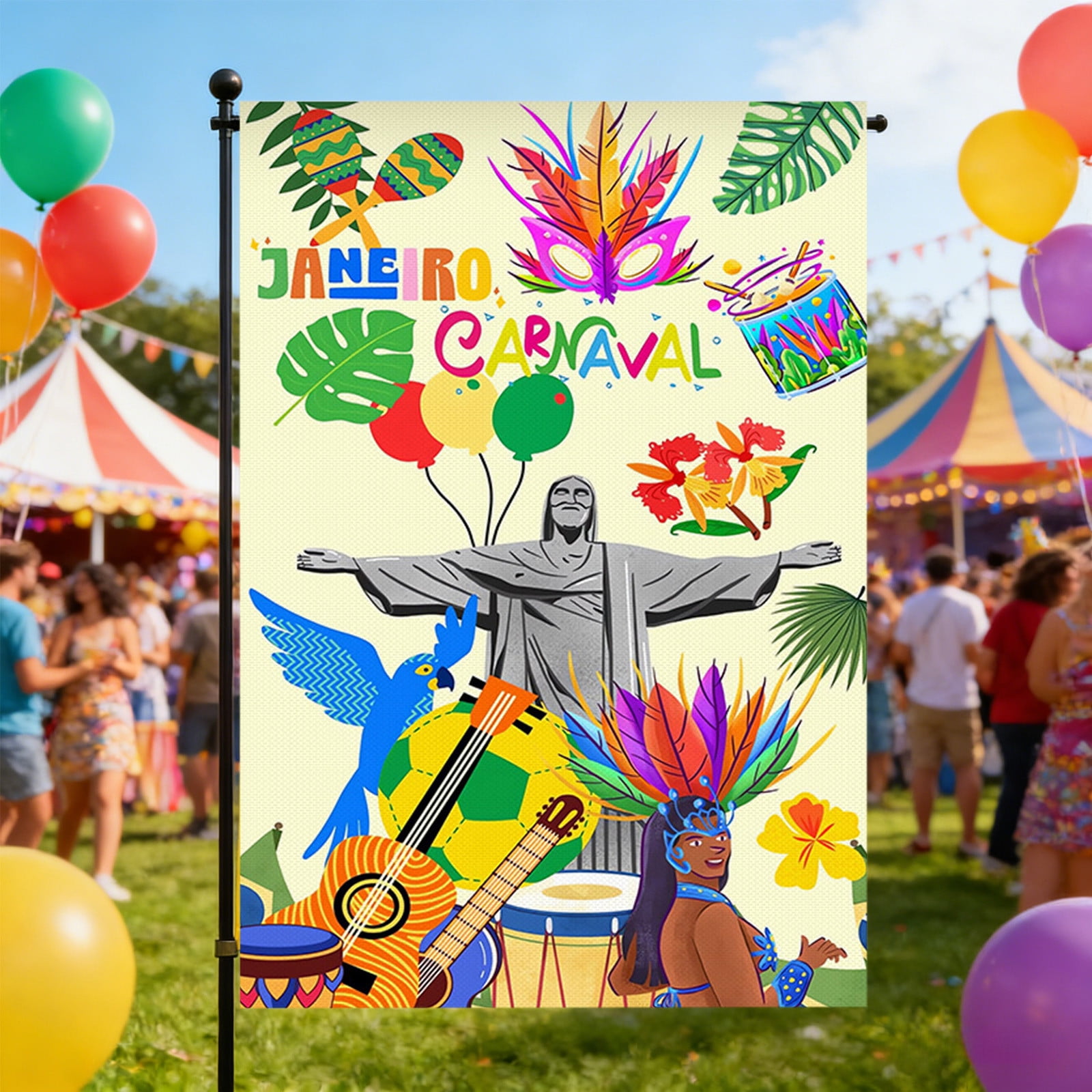 Tupukom Under $5 Garden Flags for Outside Carnival 12x18 Inch Double ...
