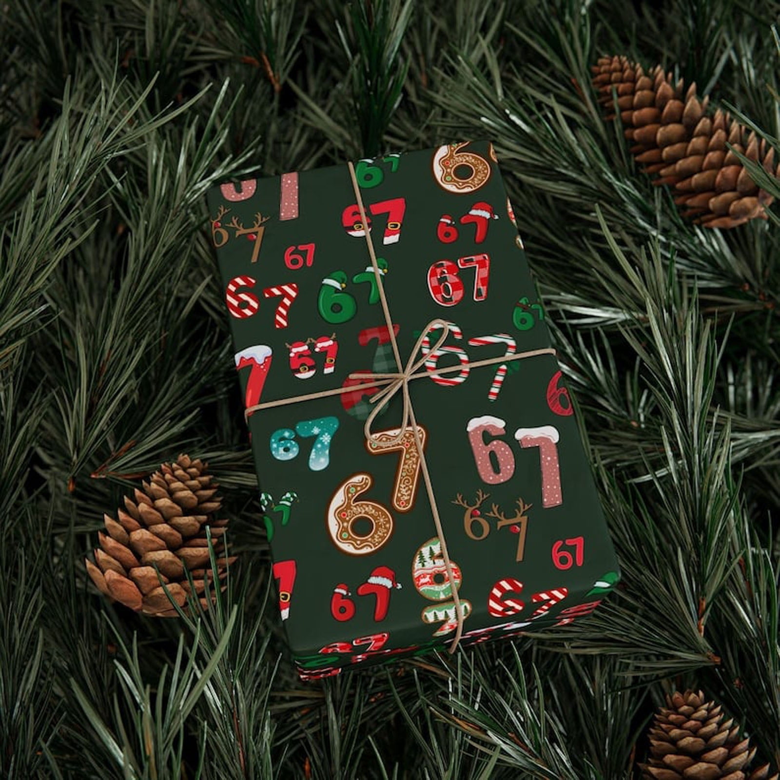 Tupukom 67 Wrapping Paper 67 Meme Christmas Gift Wrap, Gift Wrap for ...