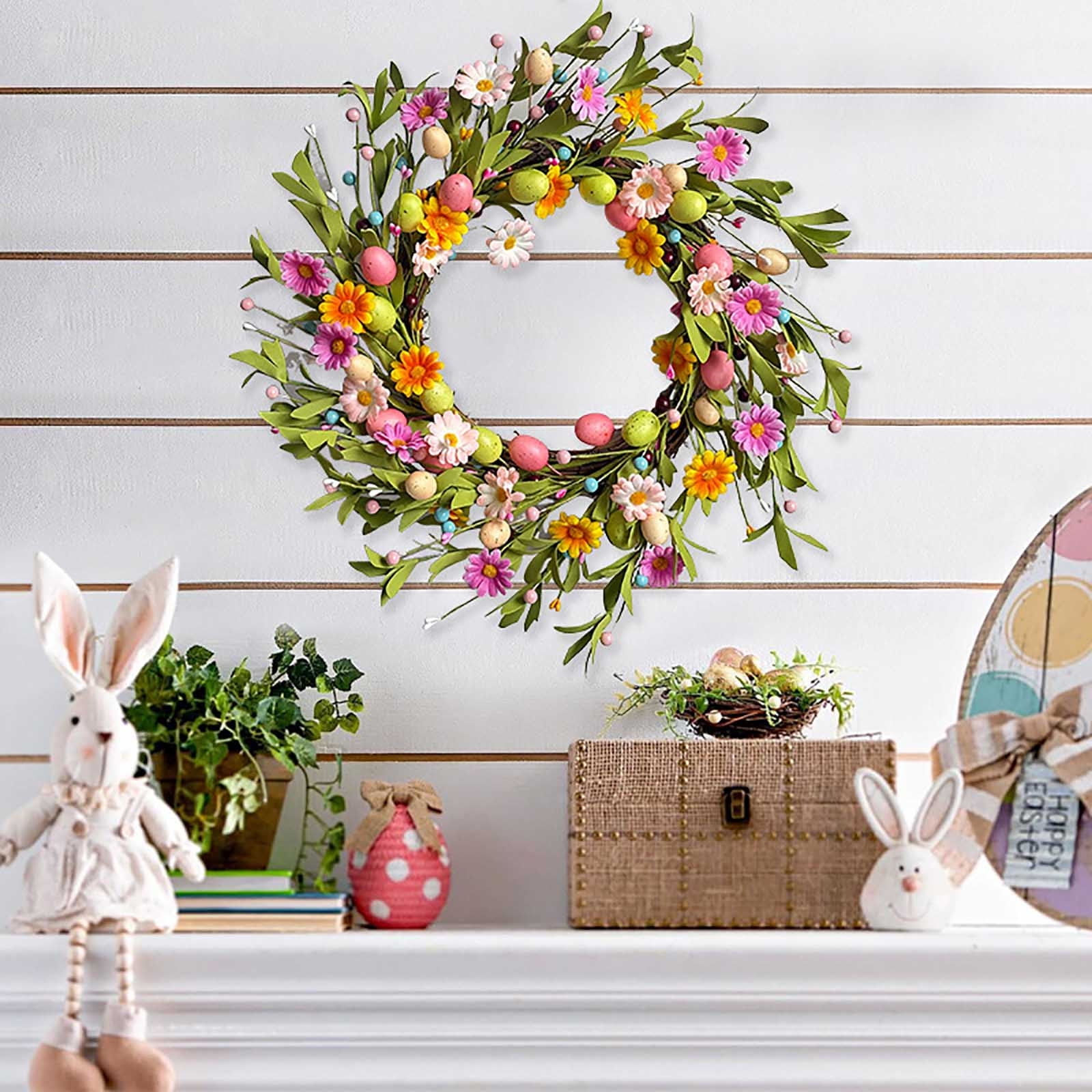 Tupukom Clearance Under $20 Easter Wreath Decorations for The Home ...