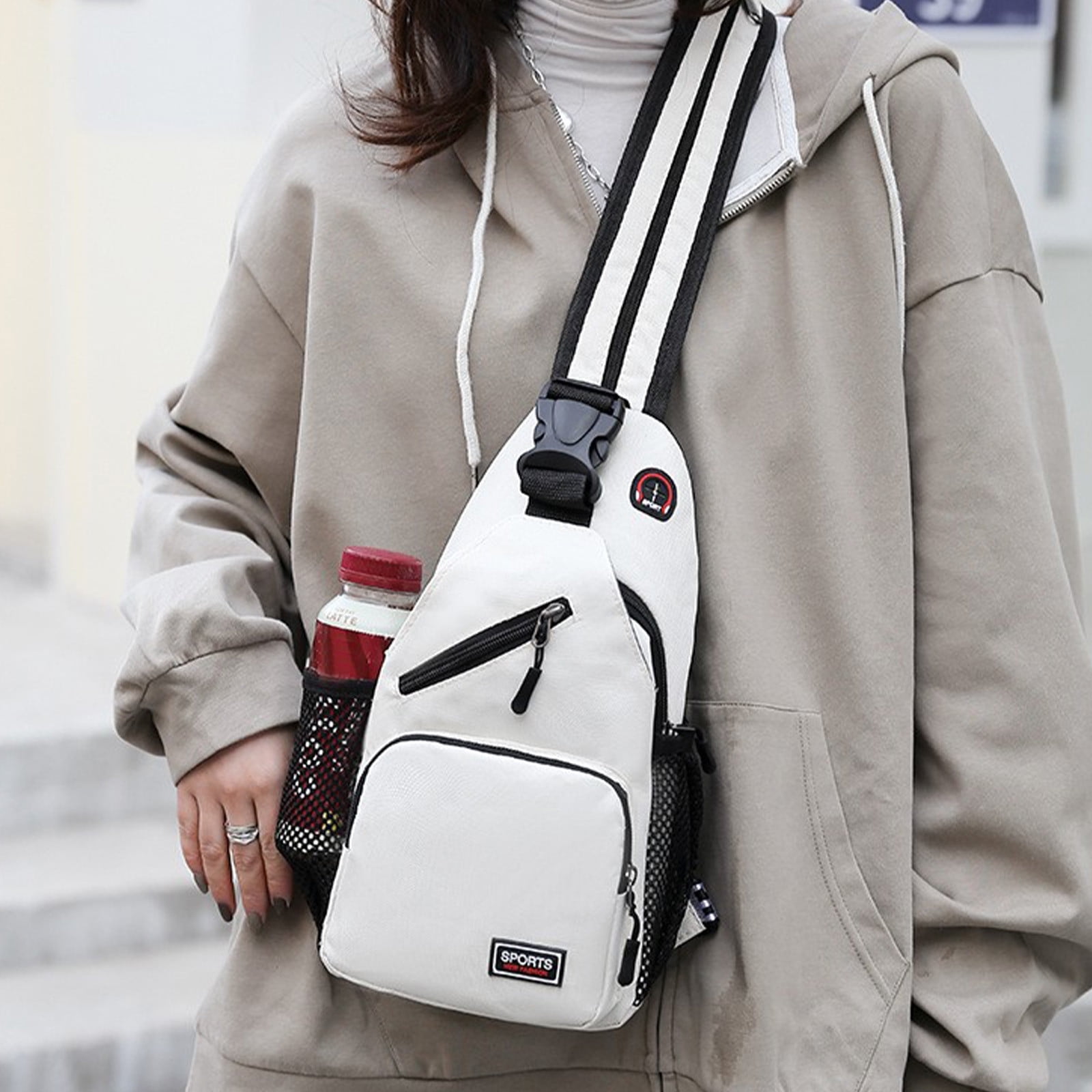 Crossbody Sling Bag for Women and Men, Chest Bag Daypack Fanny Pack ...