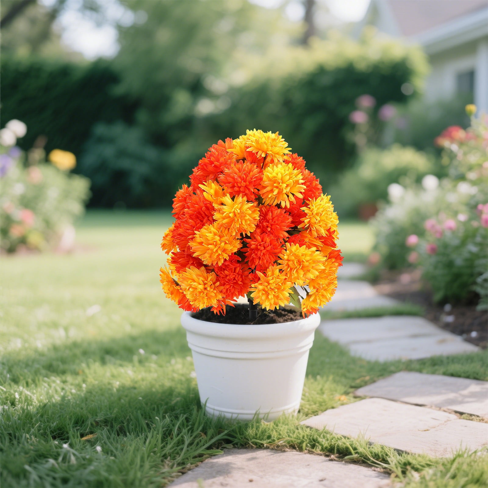 Tupukom Fall Décor Artificial Plants Artificial topiary Ball Tree Fall ...
