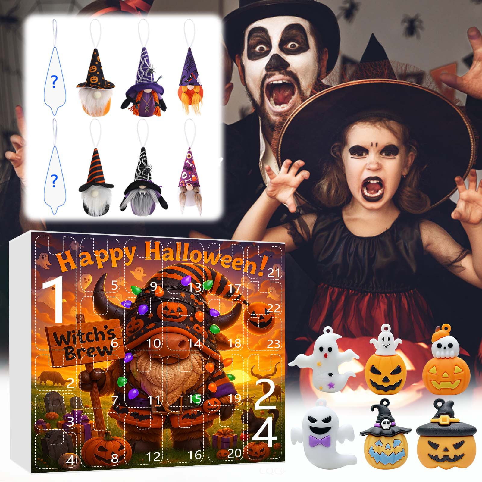 Tupukom Halloween Advent Calendar 2025 Halloween Countdown Advent ...