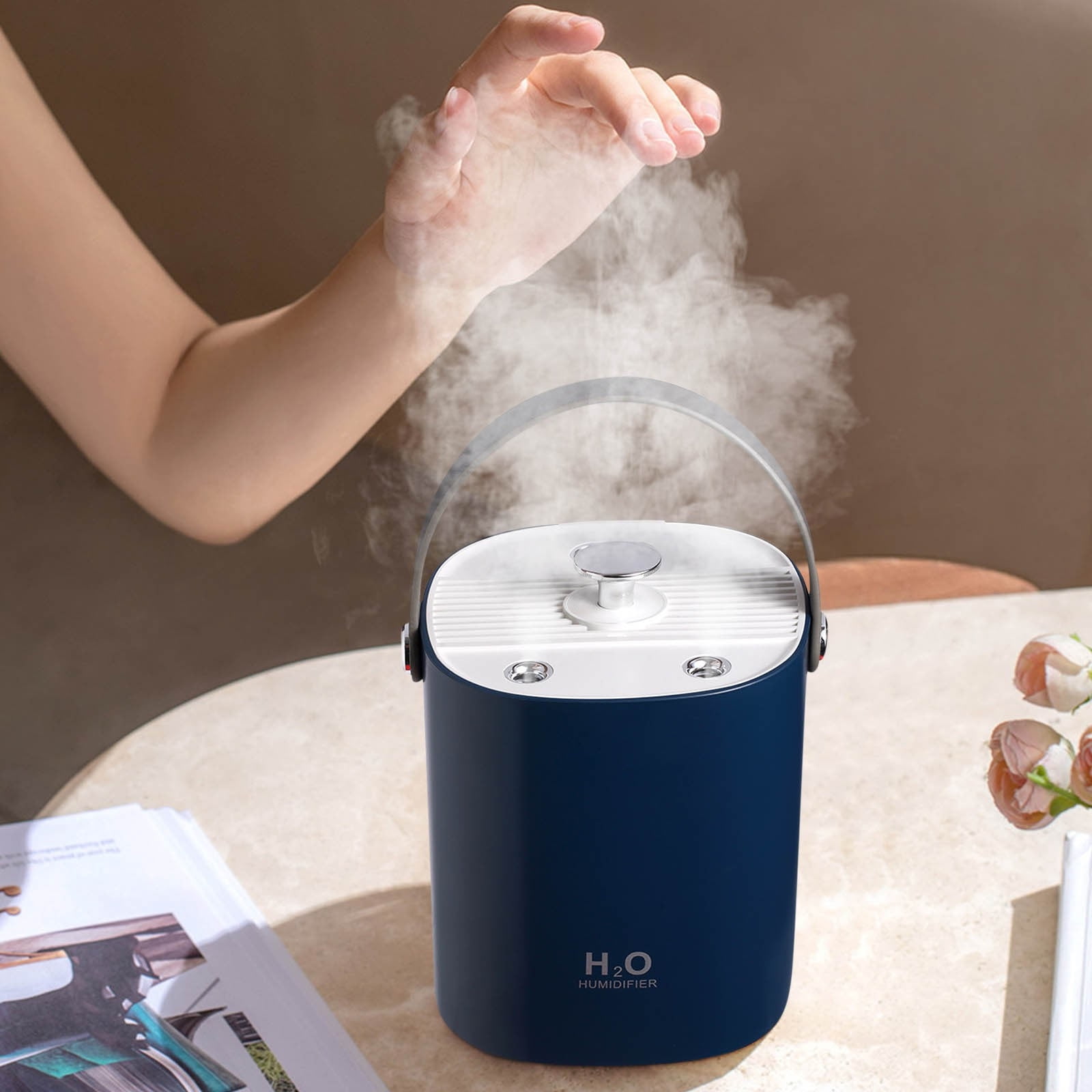 Tupukom Mini Air Humidifiers for Bedroom,Easy-to-Clean Portable Quiet ...