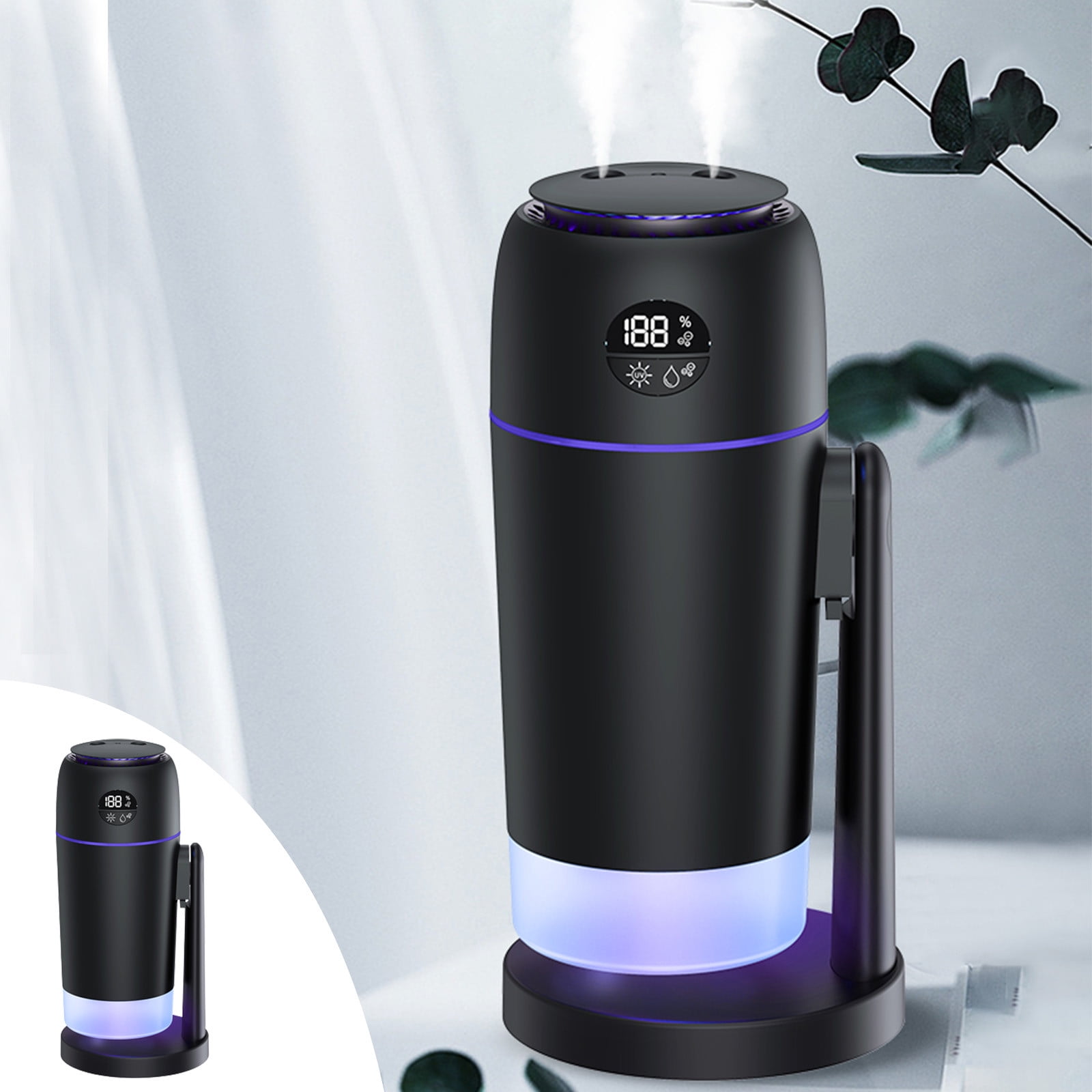 Tupukom Mini Air Humidifiers for Bedroom,Quiet,Portable Dual-Jet Cool ...