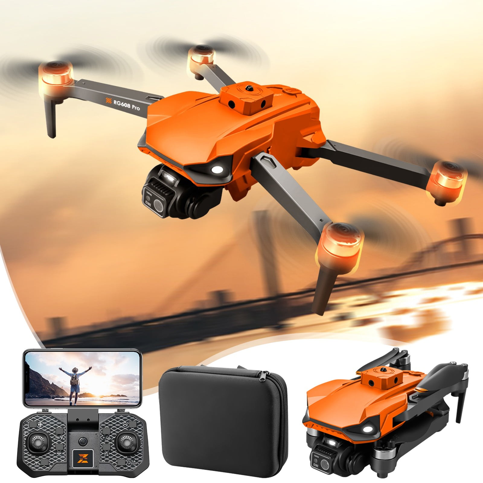 Tupukom Mini Drones for Kids with HD FPV Live Videoers ,Foldable RC ...