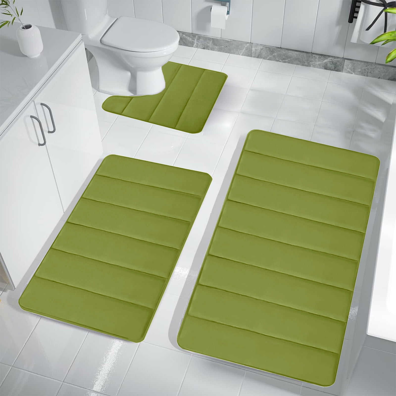 Tupukom Super Absorbent Quick Dry Bathroom Floor Mats,Absorbent Soft ...
