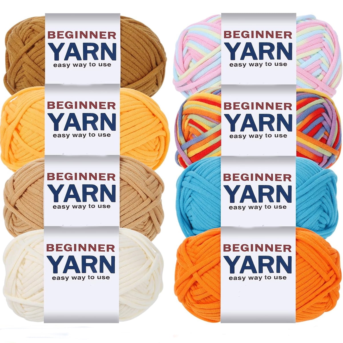 Tupukom Yarn for Crocheting Pink Yarn Multicolor Cotton Crochet Yarn ...
