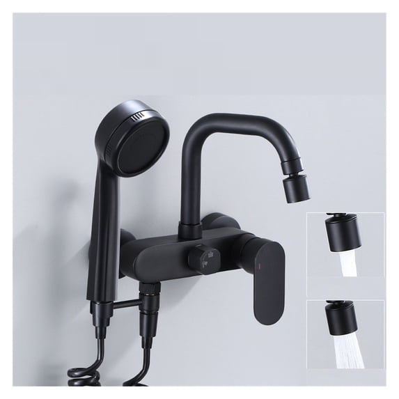 Tuqiu Kitchen Faucet With Spray Gun Swivel Kitchen Sink Mixer Tap Hot ...