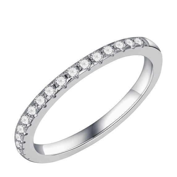 Turandoss 1.8mm Moissanite Wedding Bands for Women D Color Vvs1 ...