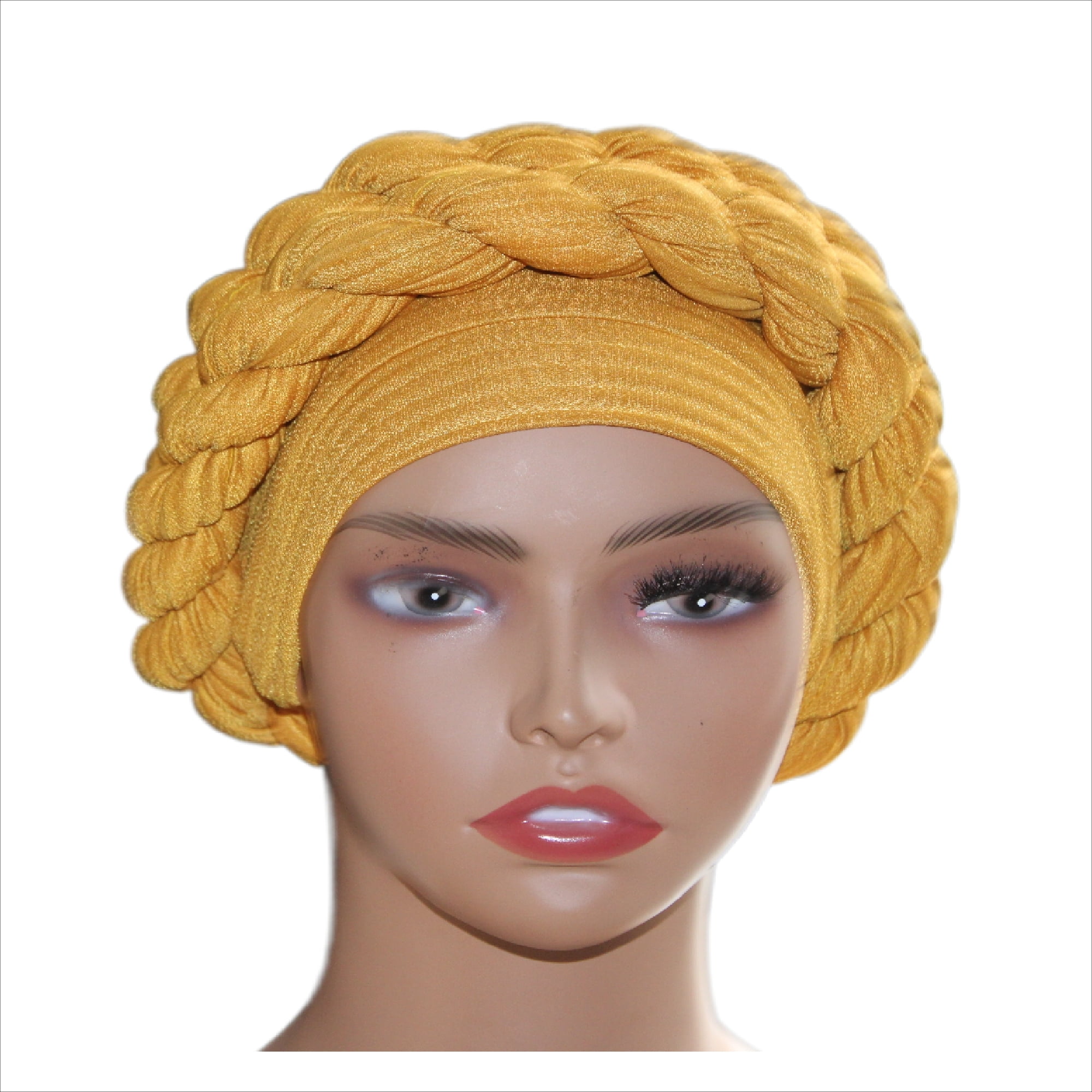 Turban Head Wraps for Women- Urban Hair Pre-Tied Double Twisted Braid ...