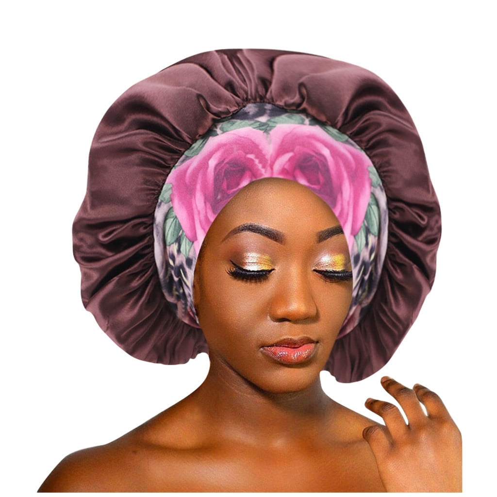 Turbans Hat for Women Head Wraps New Elastic Headband Satin Bonnet ...