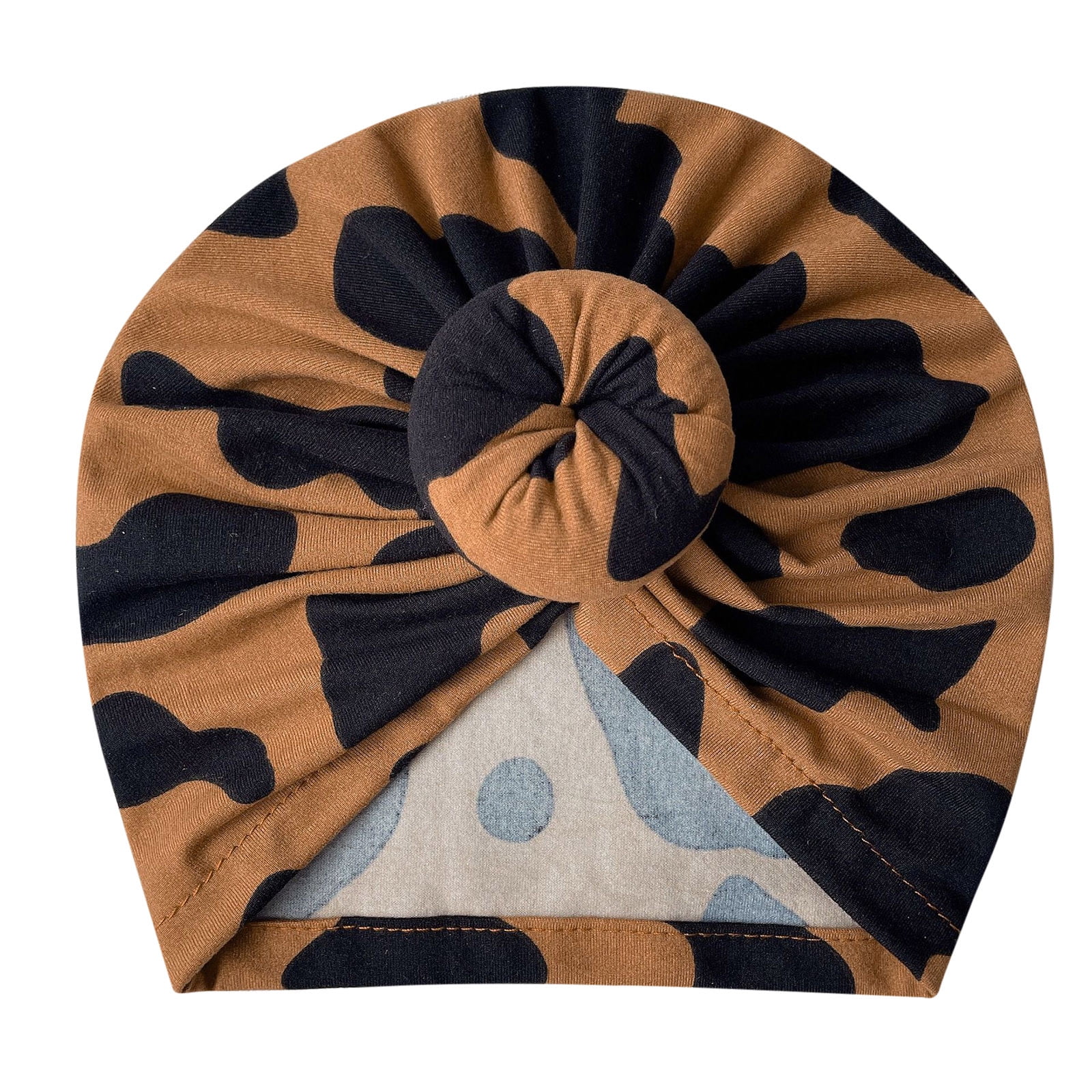 Turbans for Girls Toddler Baby Boys Girls Leopard Print Cap Beaniess ...