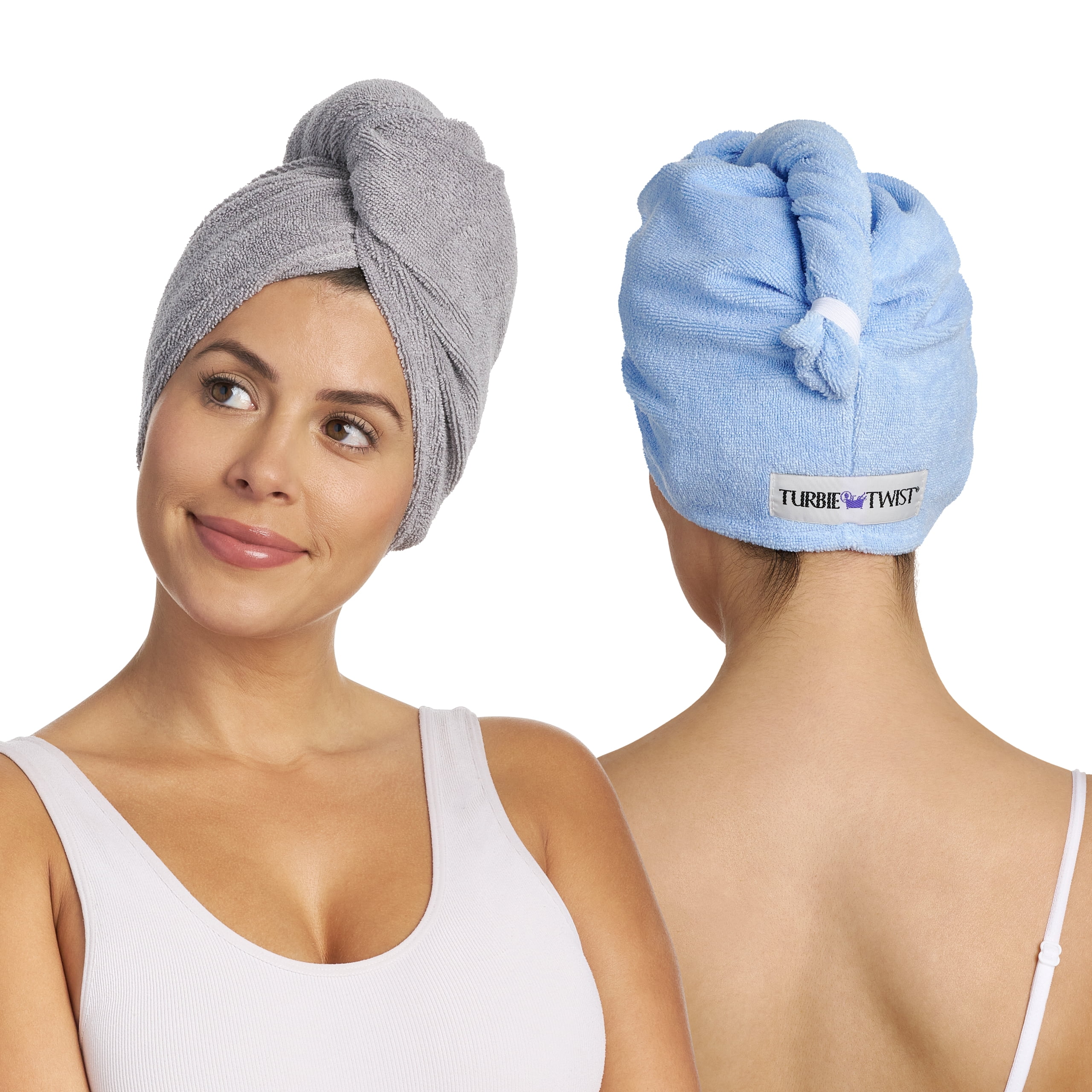 Turbie Twist Microfiber Hair Towel Wrap - Quick Dry, for Women, Men ...