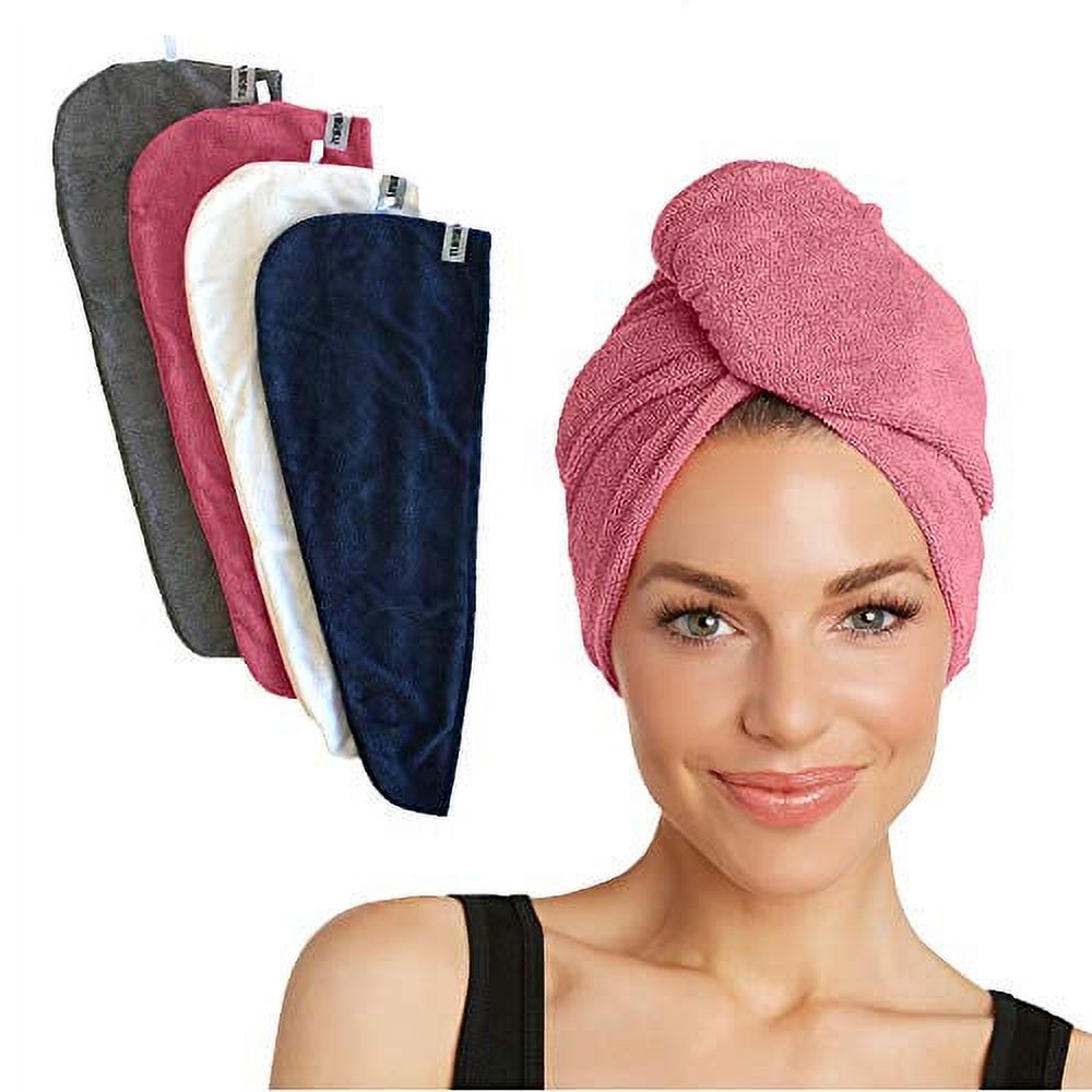 Turbie Twist Microfiber Hair Towel Wrap - The Original Quick Dry, Anti ...