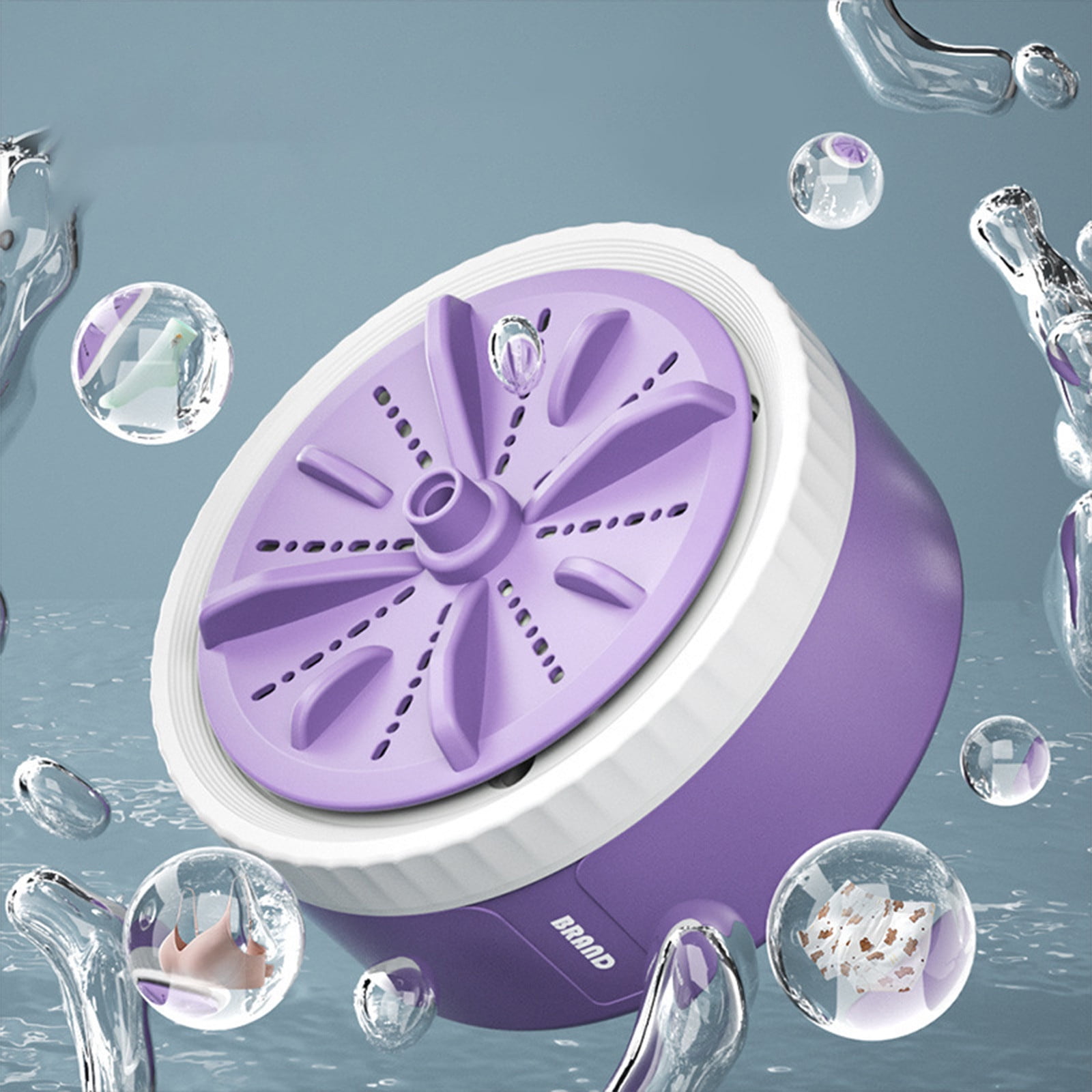 Turbine Washing Machine Fully Automatic Laundry Machine Portable Three ...