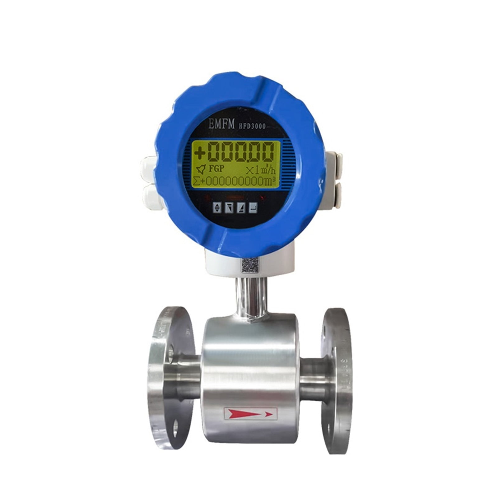 Turbine Water Flowmeter SS304 Electromagnetic Flow Meter Chemical Acid Base Liquid Sea Water ...