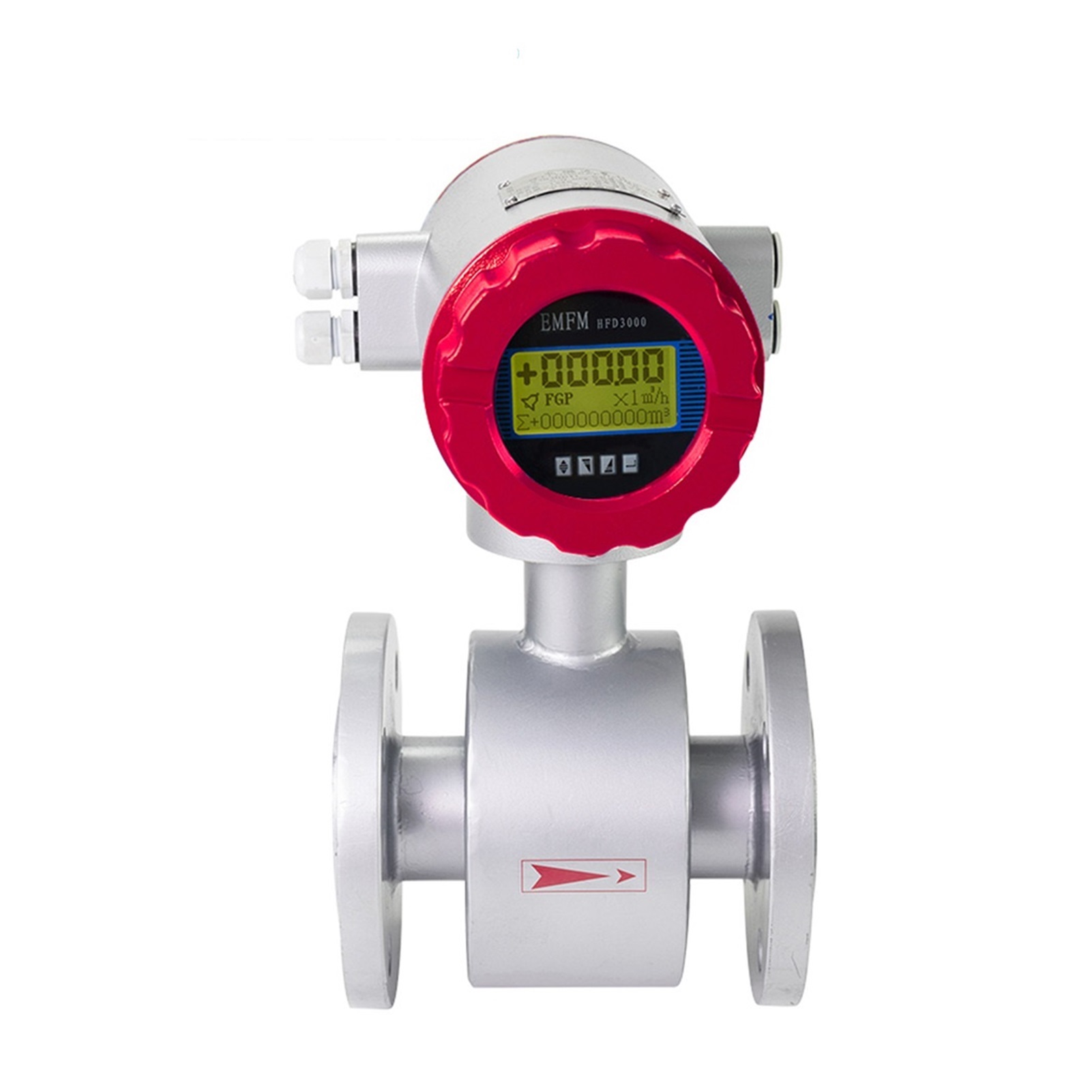 Turbine Water Flowmeter Sewage Waste Water Flowmeter Integrated Electromagnetic Electronic Flow ...