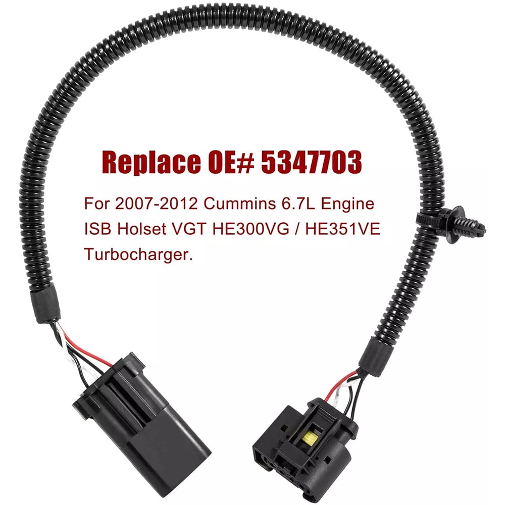 Turbo Actuator Adapter Harness for 2007~2012 Cummins 6.7L Engine ISB ...