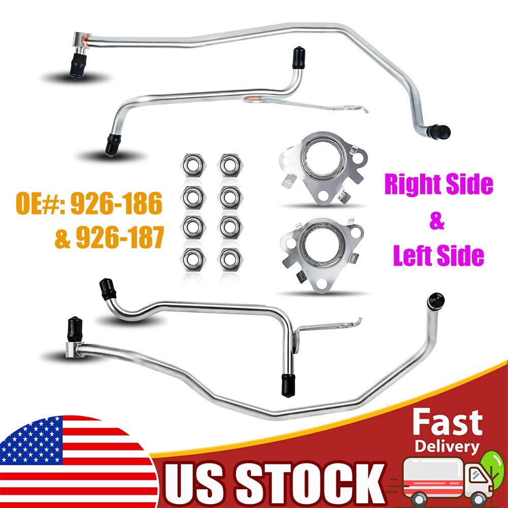 Turbo Coolant Line Kit 926-186 926-187 Right &Left for Ford F150 ...