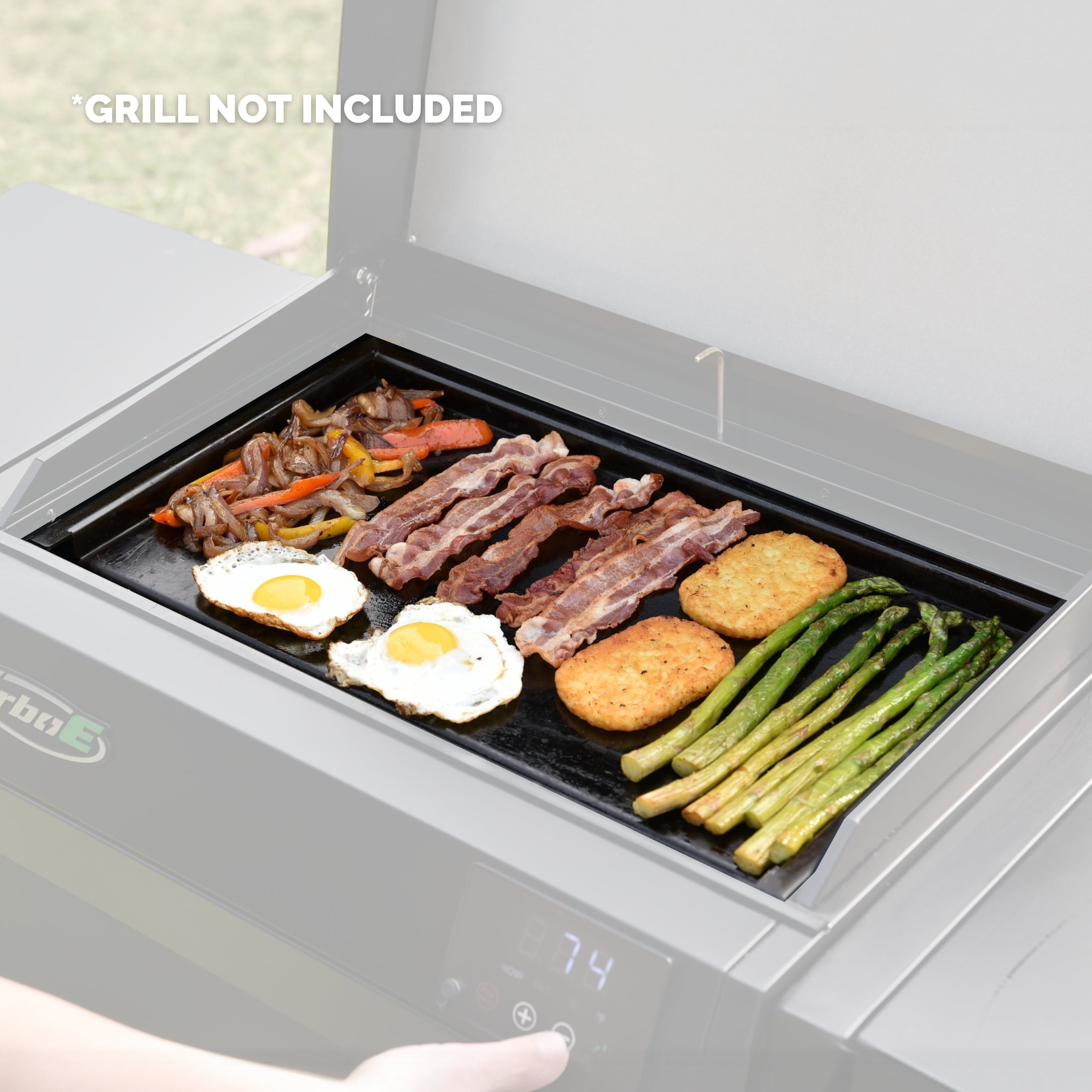 Turbo E Exclusive Griddle Insert: Durable Cast Iron, Pre-Seasoned, Rust ...