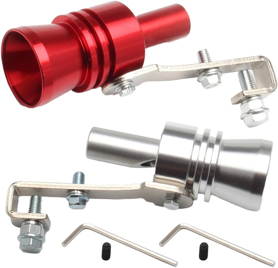 Turbo Exhaust Whistle, Turbo Whistle for Exhaust Pipe, Modification Sounder Simulator, Aluminum ...