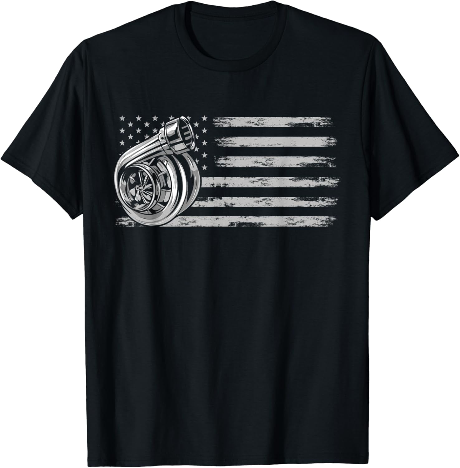 Turbo Flag July 4Th Patriotic Car Enthusiast Racing Drifting T-Shirt ...