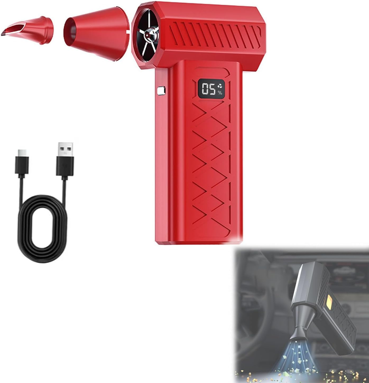 Turbo Heated Snow Melter, 2026 Upgraded 130,000 RPM LED Turbo Snow ...