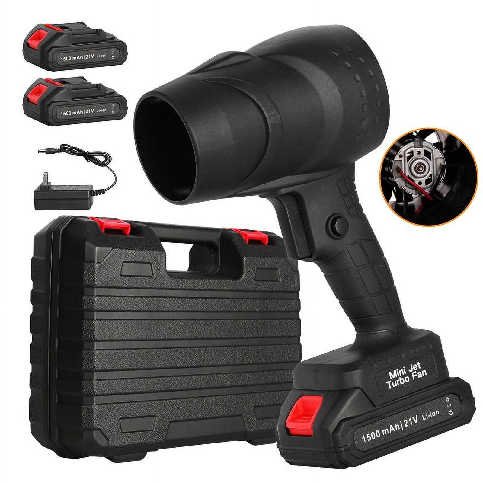 Turbo Jet Blower, Cordless Dust Air Blower, Portable Super Power Leaf ...