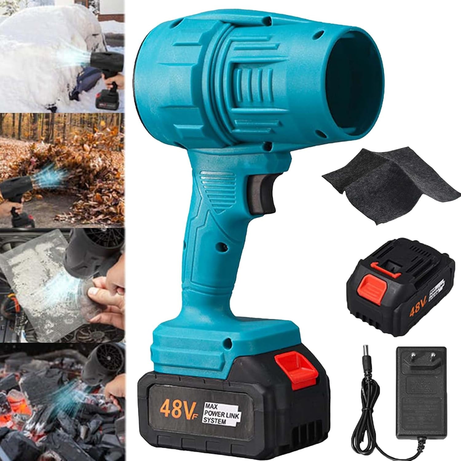 Turbo Jet Blower, Cordless Turbo Super Power Air Duster, Cordless Turbo ...