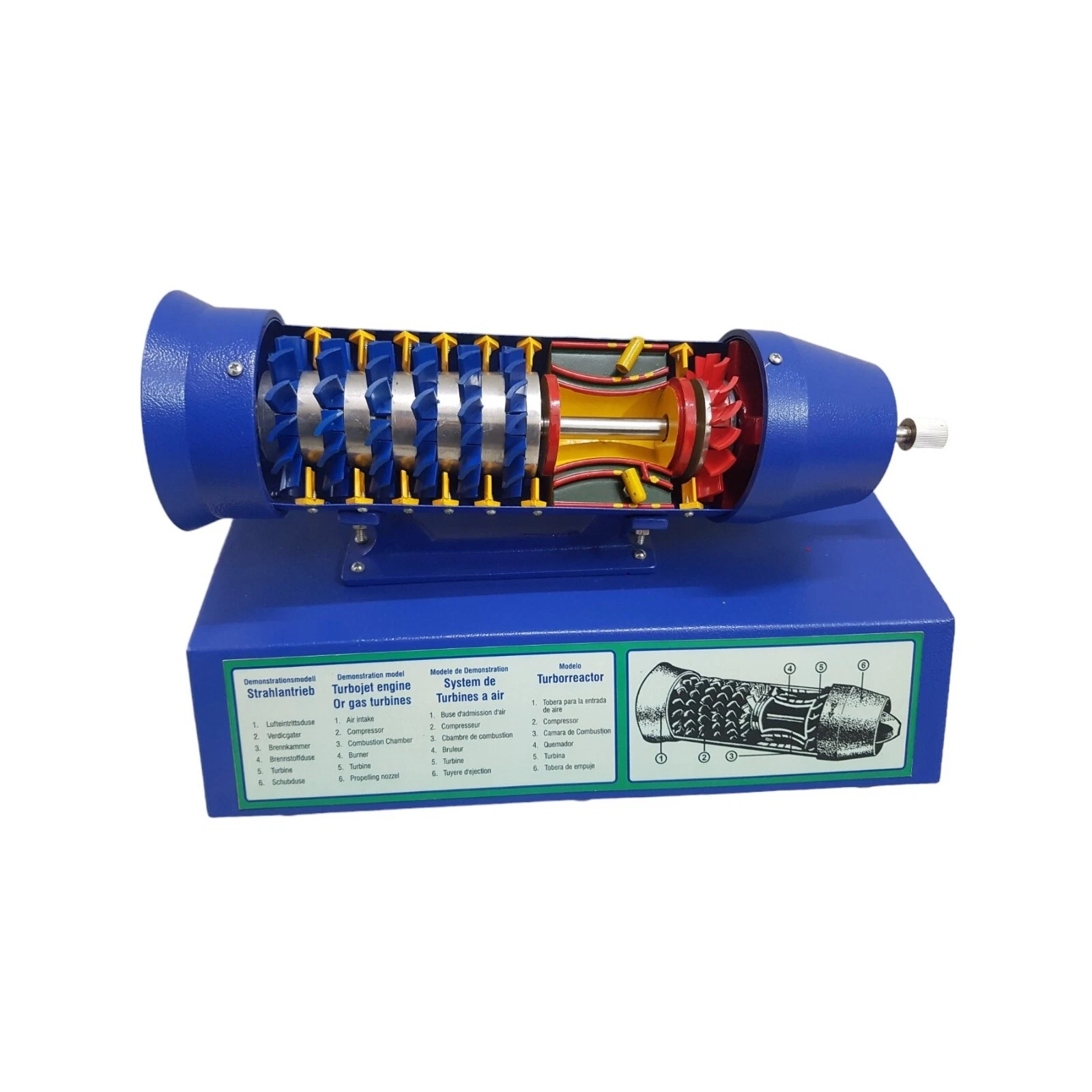 Turbo Jet Engine Model – Cutaway Display with Axial Flow Compressor ...