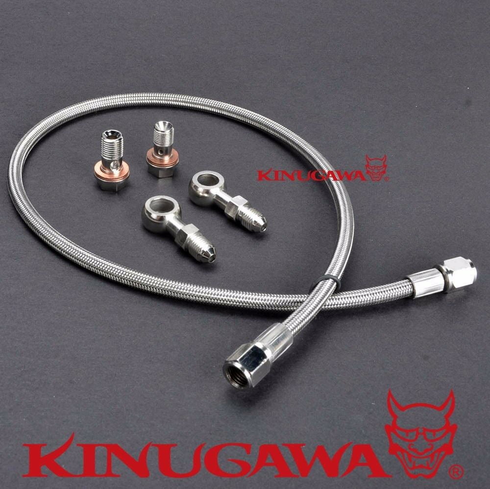 Turbo Oil Feed Line Fit SUBARU WRX w/ Stock Mitsubishi TD04 TD05 /40 ...