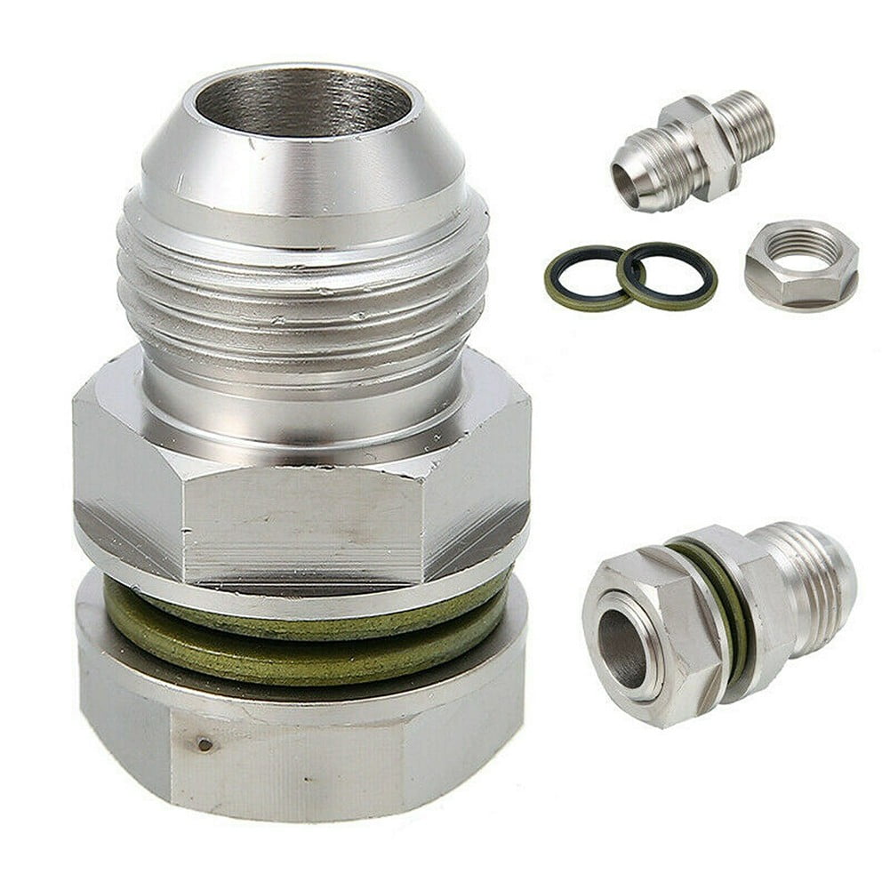 Turbo Oil Pan Return / Drain Adapter Fitting 10AN No Welding Steel Auto ...