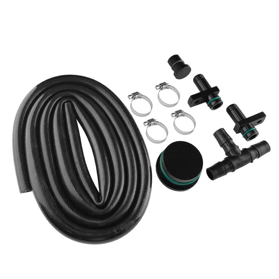 Turbo Piping Kit CCV PCV Reroute Kit For 2004-2010 GMC Chevrolet 6.6L ...