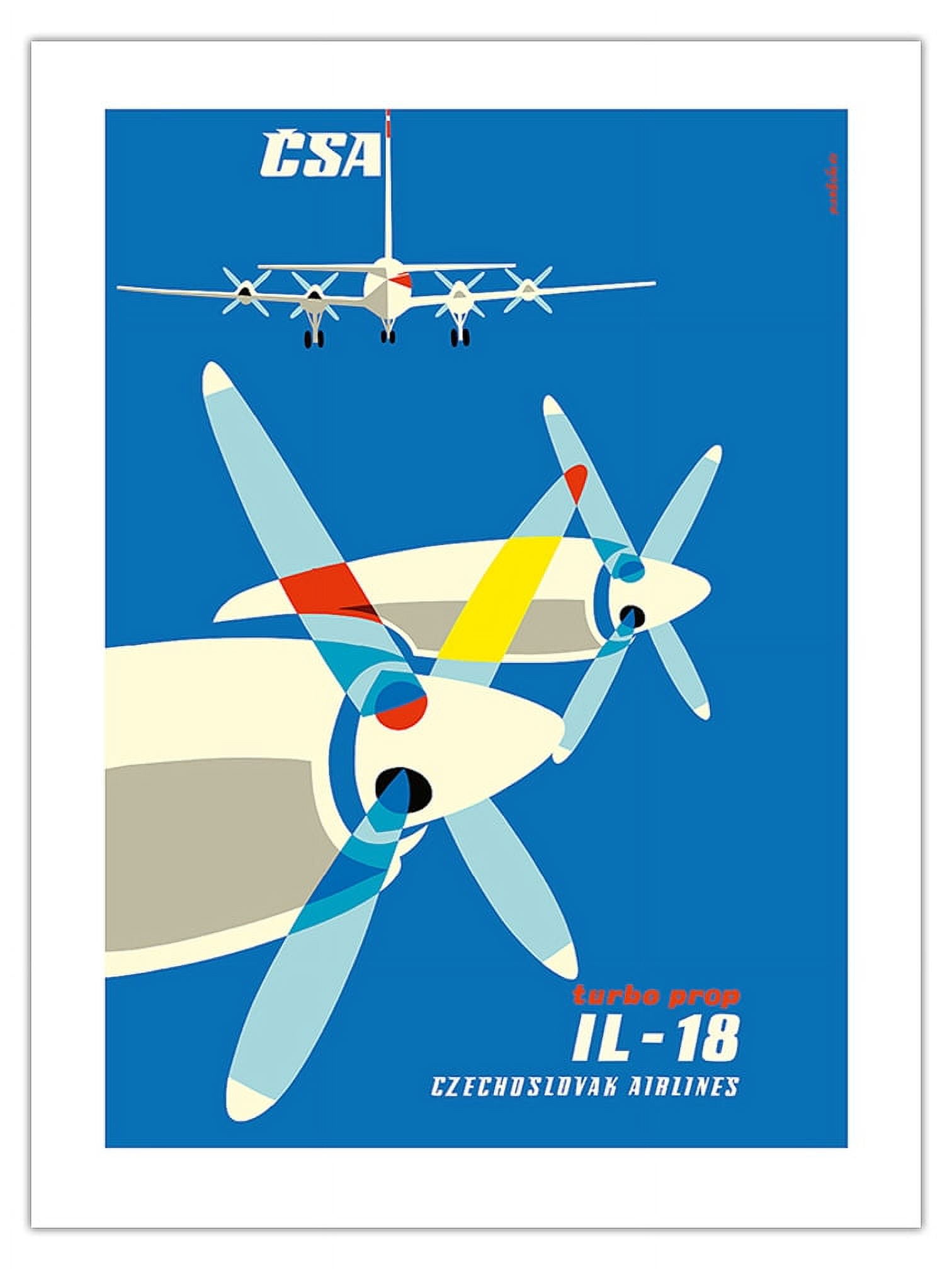 Turbo Prop IL-18 - Czechoslovak State Airlines CSA - Vintage Airline ...
