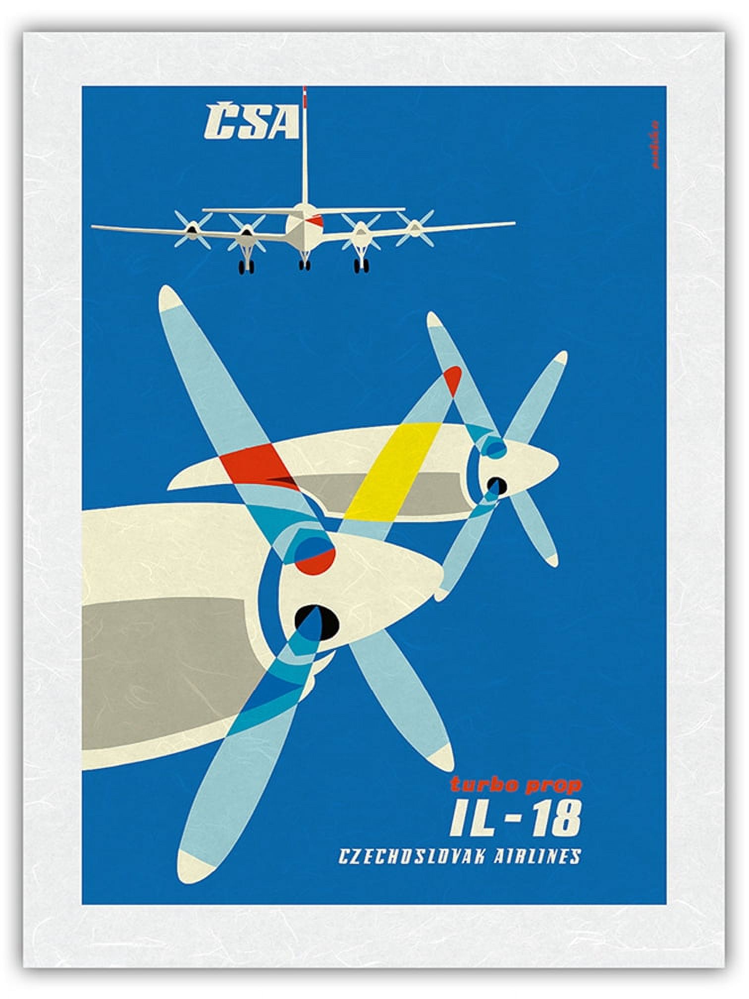 Turbo Prop IL-18 - Czechoslovak State Airlines CSA - Vintage Airline ...