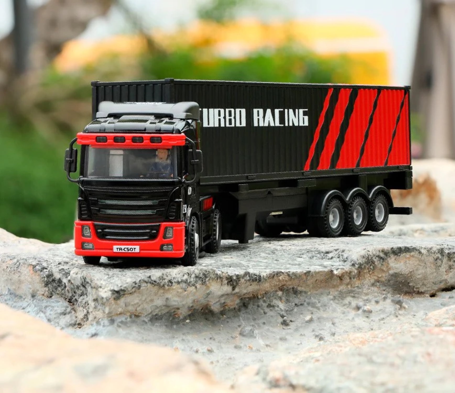Turbo Racing 1:76 C50 RC Car Semi-Truck - BLACK - Walmart.com