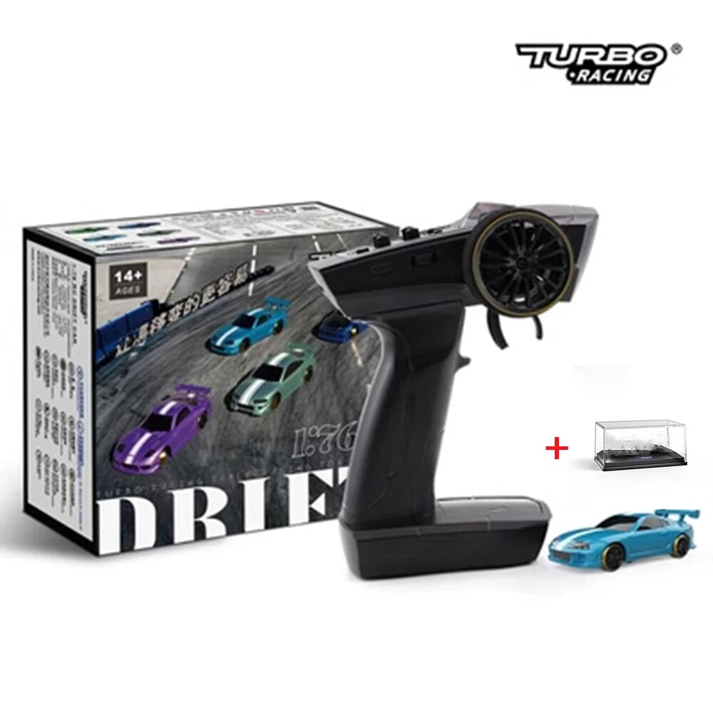 Turbo Racing 1:76 C64 Drift RC Car With Gyro Radio Full Proportional ...